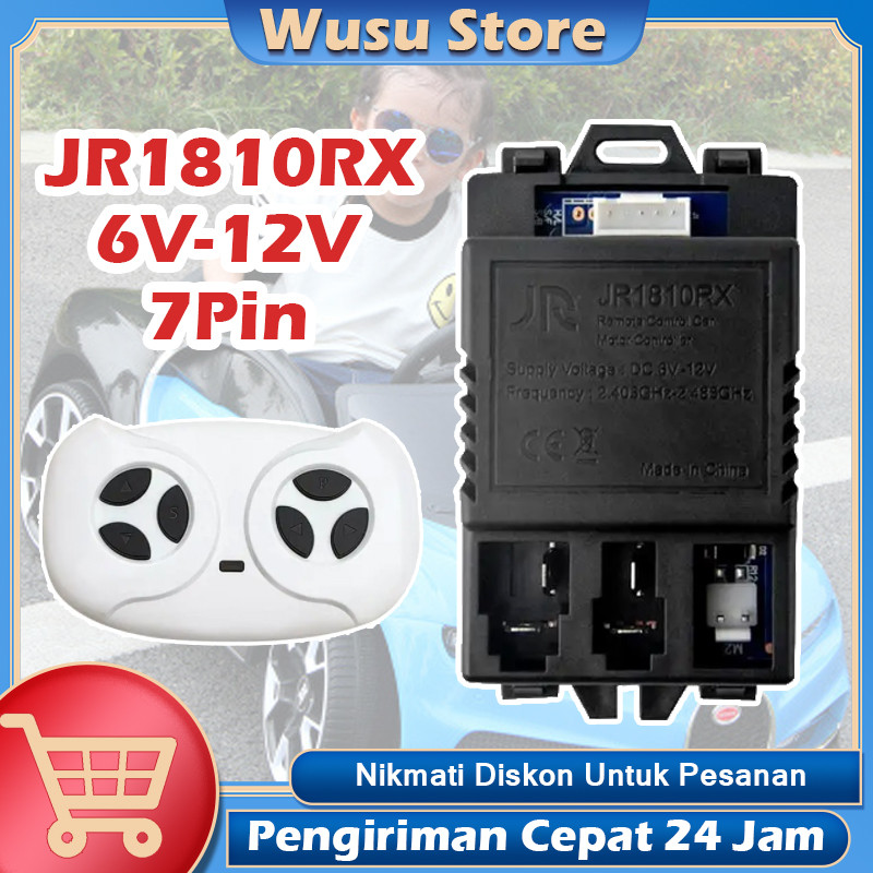 Jual Remote Receiver Mobil Anak JR1810 7PIN 6V-12V Aki Mainan Anak ...