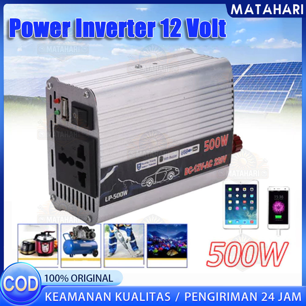 Jual Power Inverter 220W 500W 1000W 2000W 4000W Inverter DC 12V to AC ...