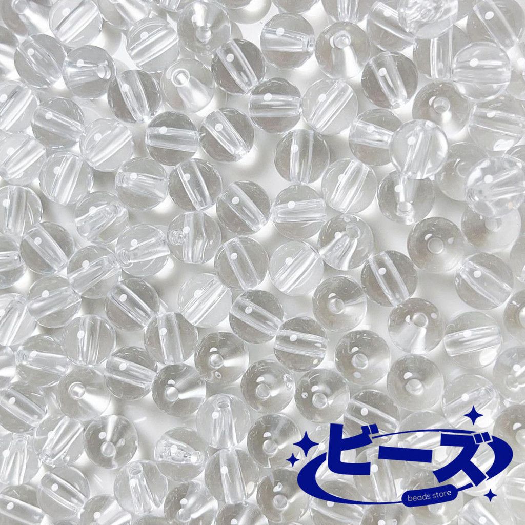 Jual 10 gram Manik-manik Mote Clear Transparent Grade A - BULAT PUTIH ...
