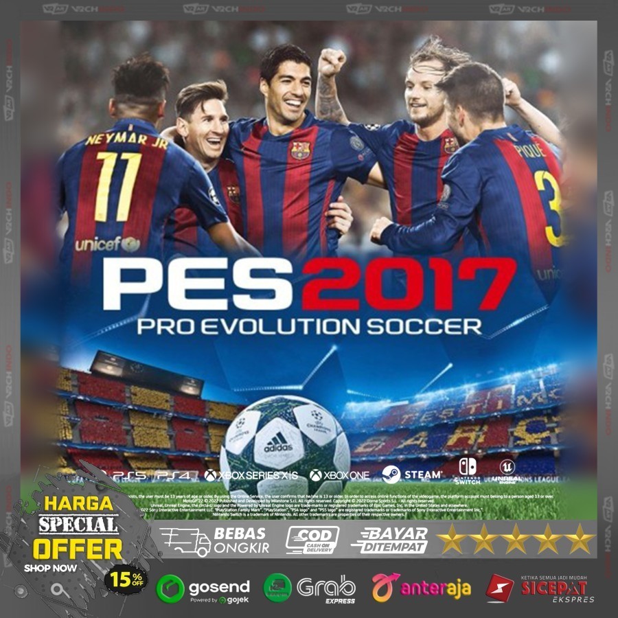 Jual Game PES 2017 - Pro Evolution Soccer 2017 Patch Terbaru | Games ...