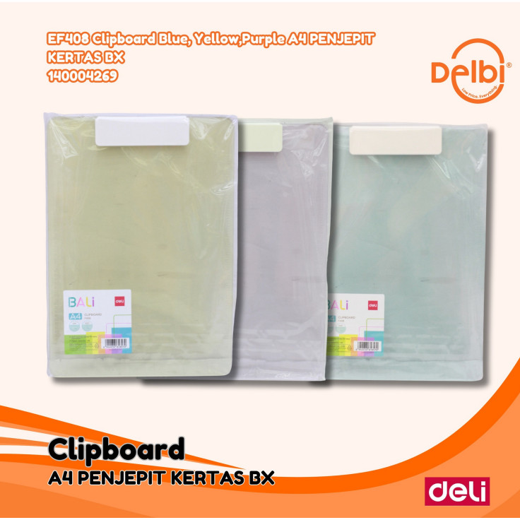 Jual Deli Papan Jalan / Papan Ujian / Clipboard Folio F4 EF408 ...