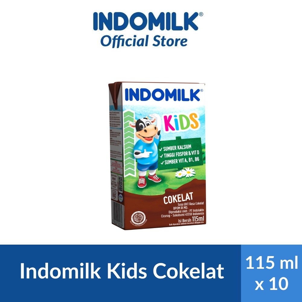 Jual Indomilk Kids Cokelat UHT 115 ml x10 | Shopee Indonesia