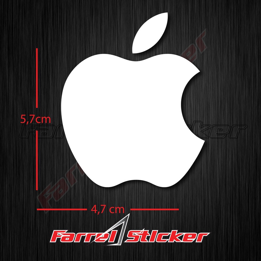 Jual TERMURAH STIKER APPLE STICKER APEL STANDARD LAPTOP NOTEBOOK MOBIL ...