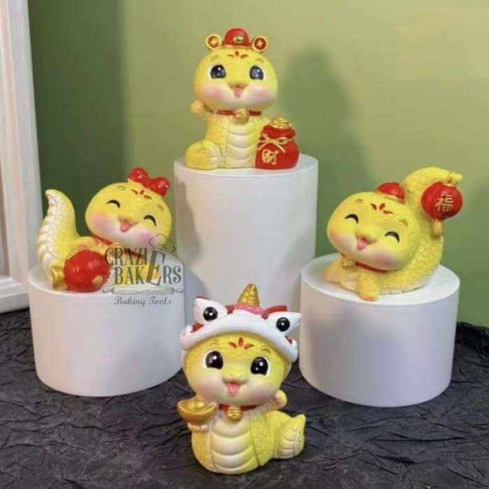 Jual Cetakan SIlikon CNY 2025 Snake Lion Dance Lantern - Ular 3D ...