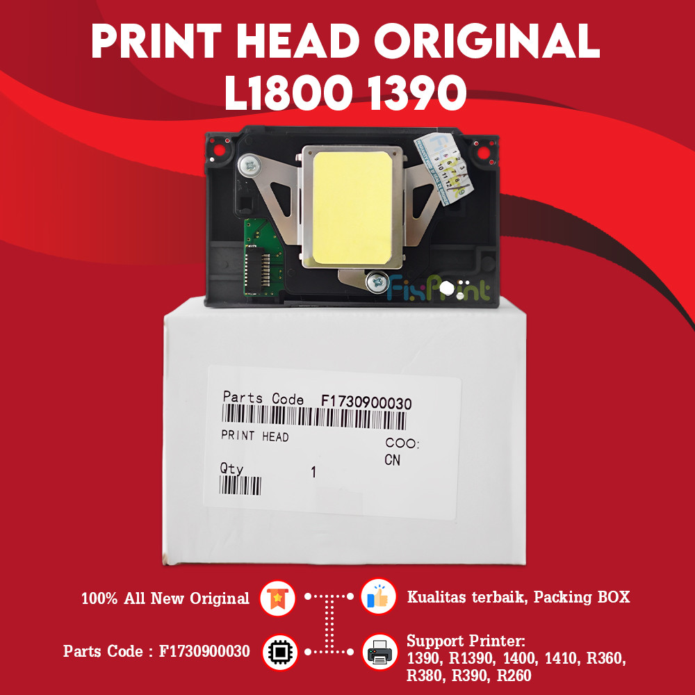 Jual Head Printer Epson L1800 1390 R1390 1400 1410 R360 R380 R390 R390 ...