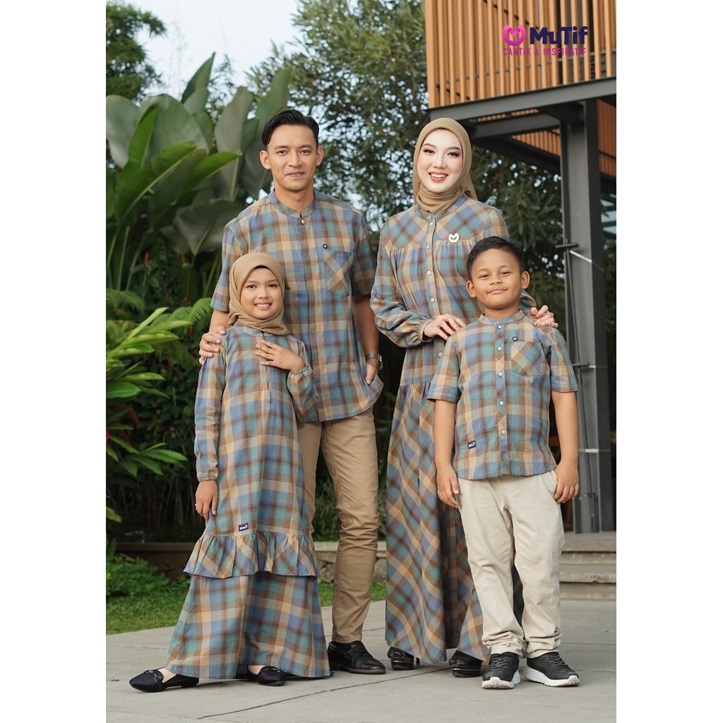 Jual MUTIF Sarimbit Asmita Aksa Tosca Taupe | Shopee Indonesia