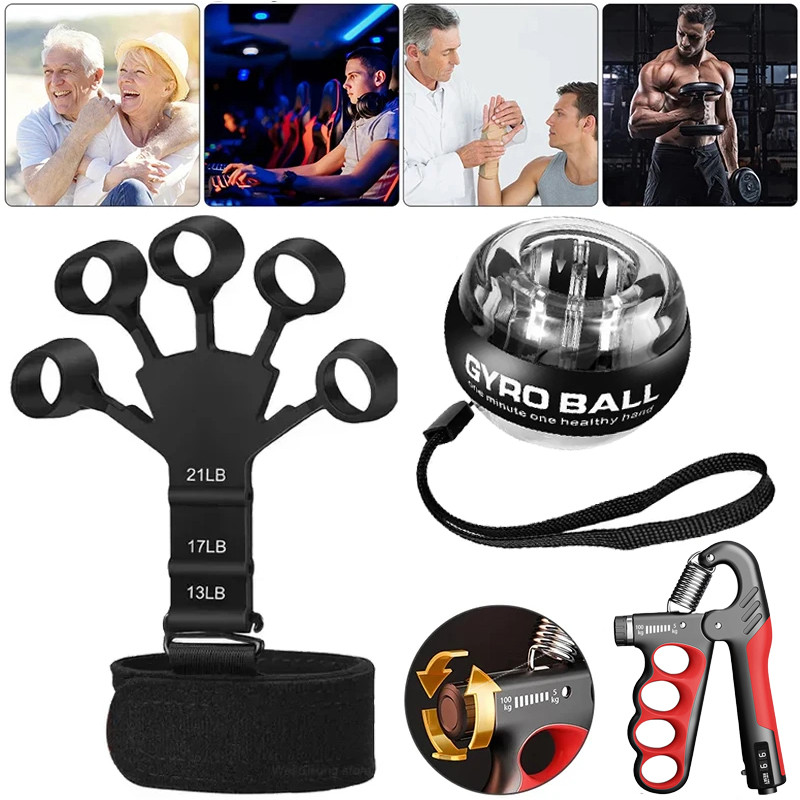 Jual Self-starting Gyro Ball Gyroscopic Power Wrist Ball Forearm ...