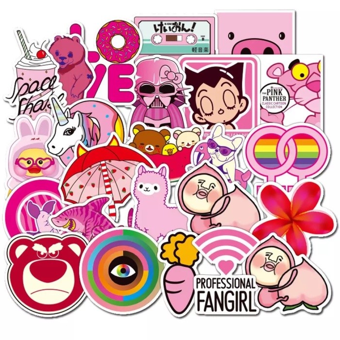 Jual Stiker Koper/Stiker Luggage Cute Cartoon Korean Sticker 50 pieces ...