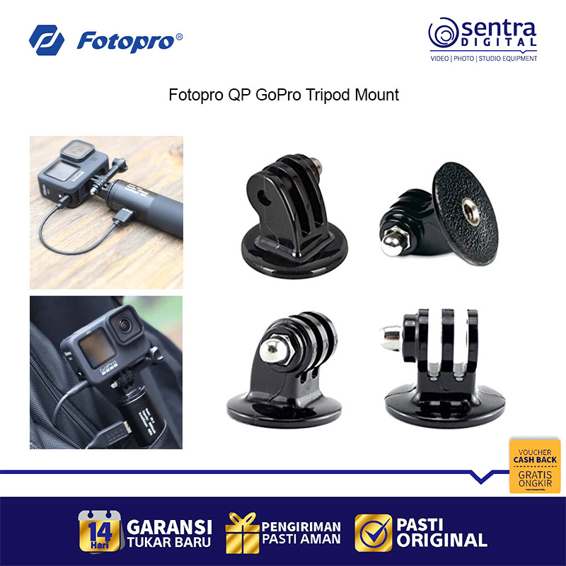 Jual Fotopro QP GoPro Tripod Mount for Action Camera | Shopee Indonesia