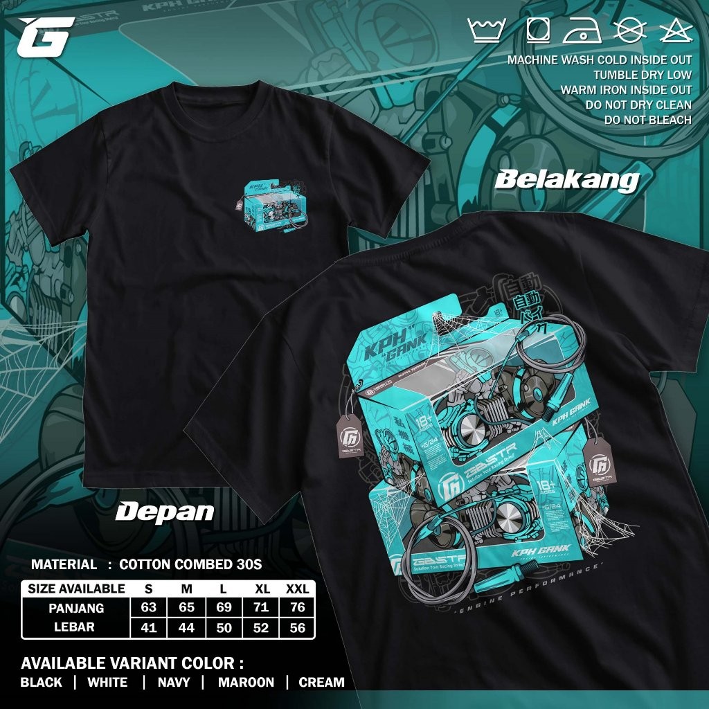Jual Kaos Racing KPH Gank Engine Performance Baju Distro Mekanik ...