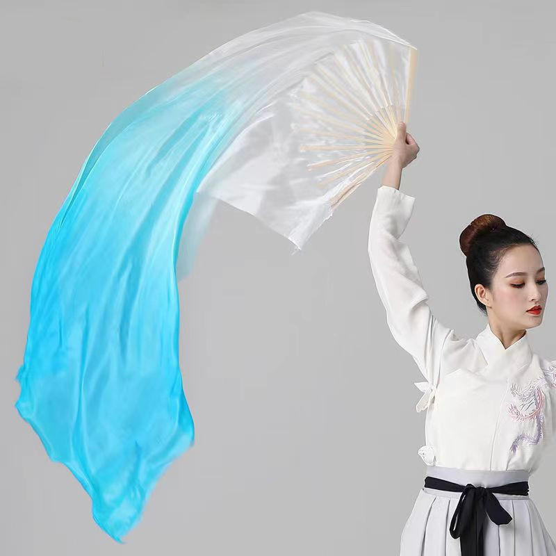 Jual 180cm Kipas Tangan Tari Panjang Sutra Hand Made Silk Bamboo Long ...