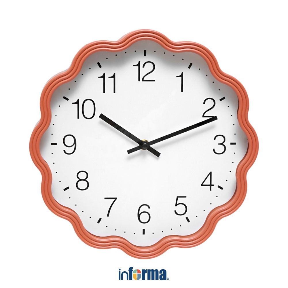 Jual Informa 30 cm Jam Dinding L28 - Merah Wall Clock Jam Tembok ...