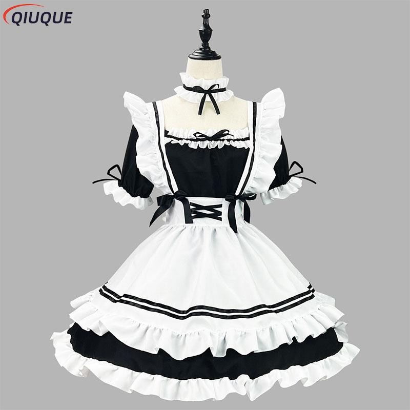 Jual Japanese Maid Uniform Lovely Girl Student Lolita Dress Cosplay ...
