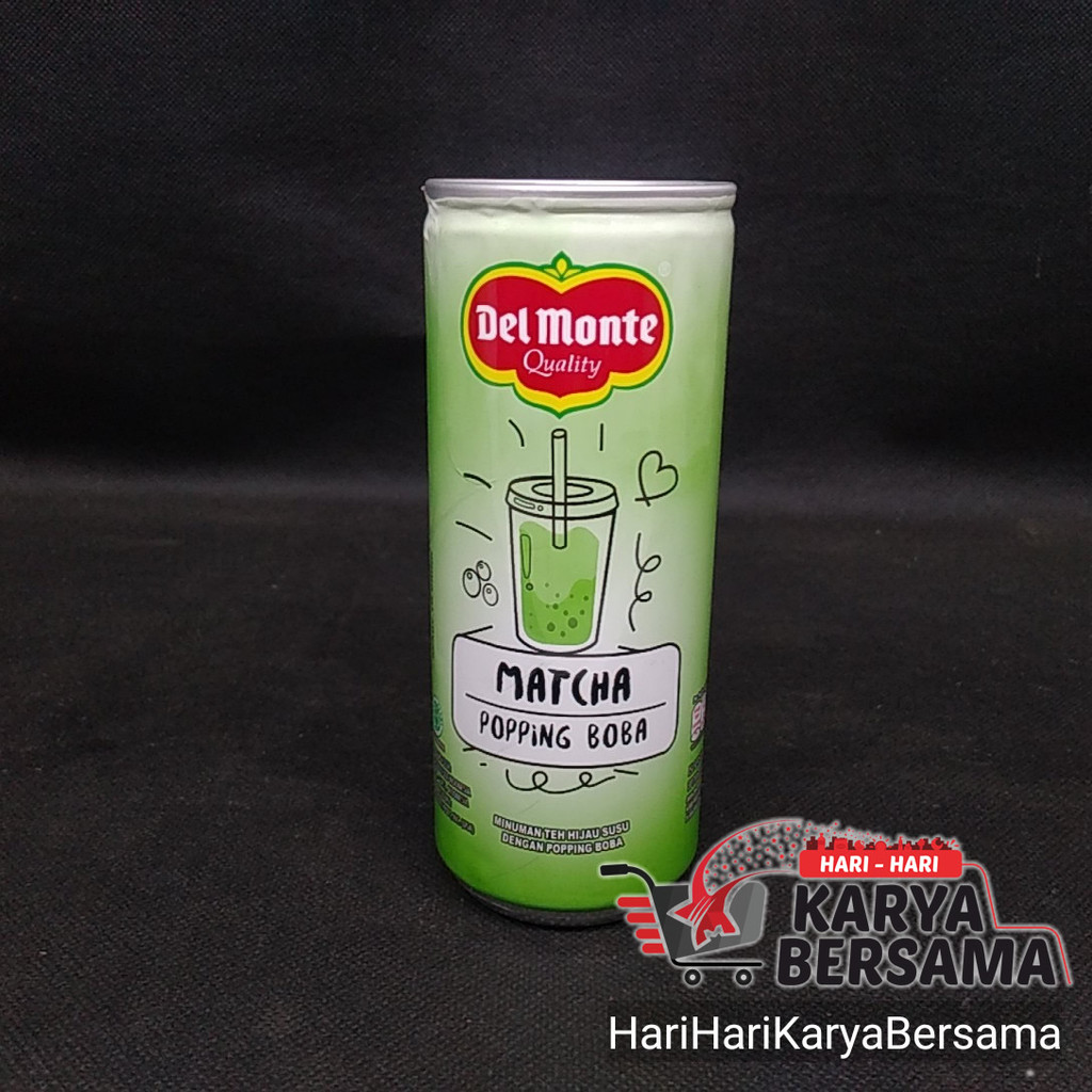 Jual MINUMAN DEL MONTE MATCHA POPPING BOBA 240ML | Shopee Indonesia
