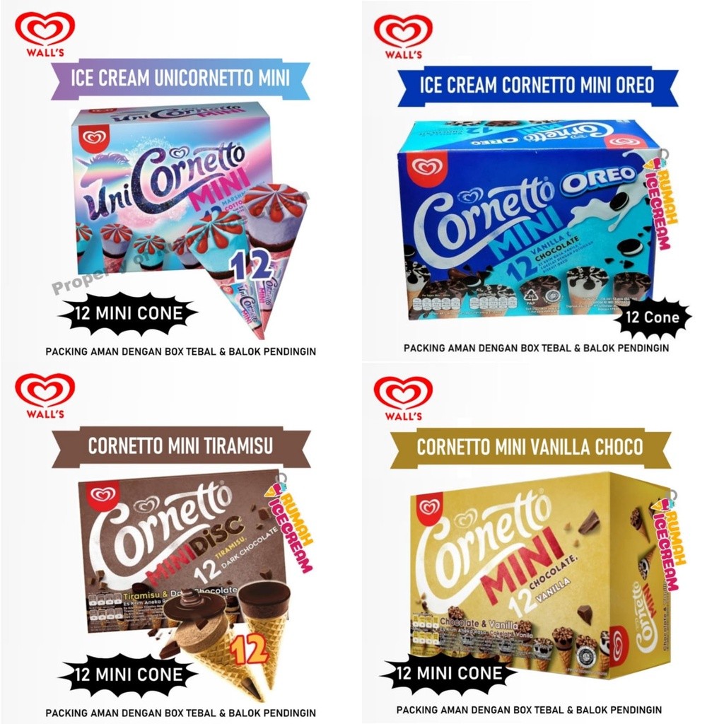 Jual Ice Cream Cornetto Mini wall's | Shopee Indonesia