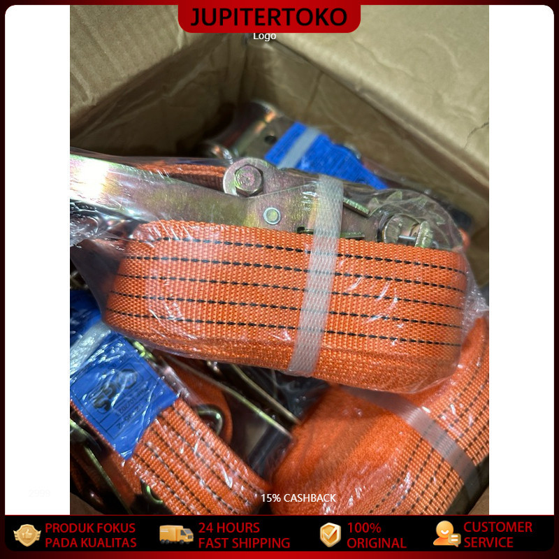 Jual Tali Pengikat Barang Cargo / strap belt 2 x 10 meter TALI KUAT ...