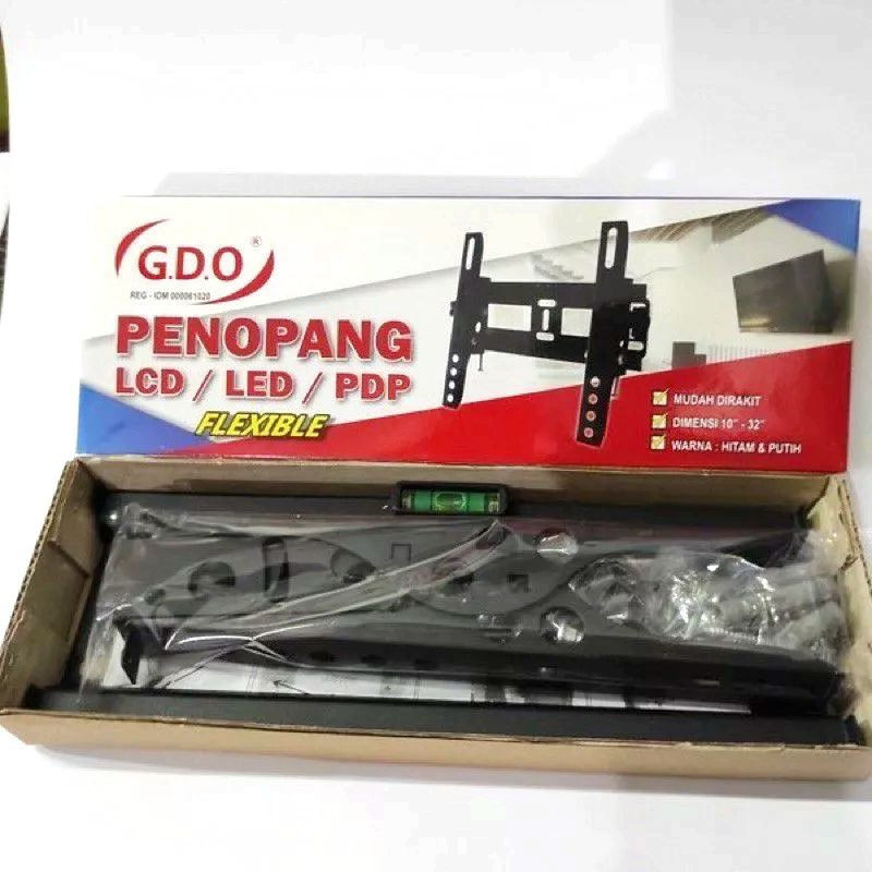 Jual MURAH Bracket TV /Alat Tempat TV Dinding LED LCD 10-32 Inch With Water Pass | Shopee Indonesia