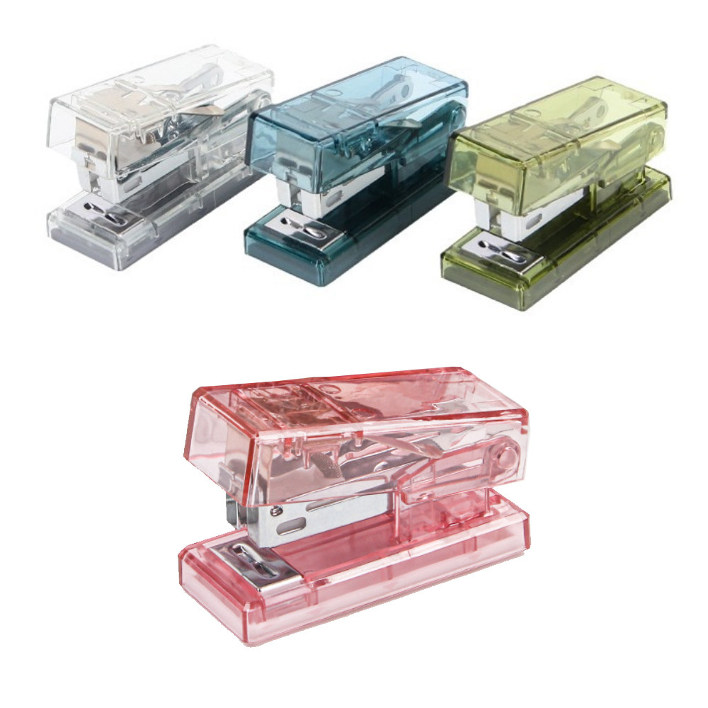 Jual Mini Stapler with staples Creative Binding Tools Transparent ...