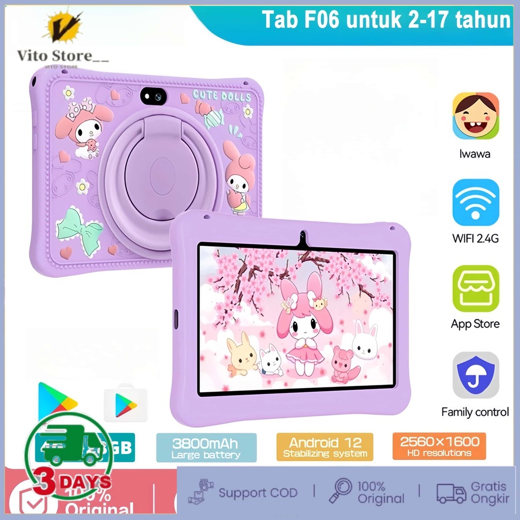 Jual Komputer Tablet Kartun Tablet Android Tablet Belajar Anak Table ...