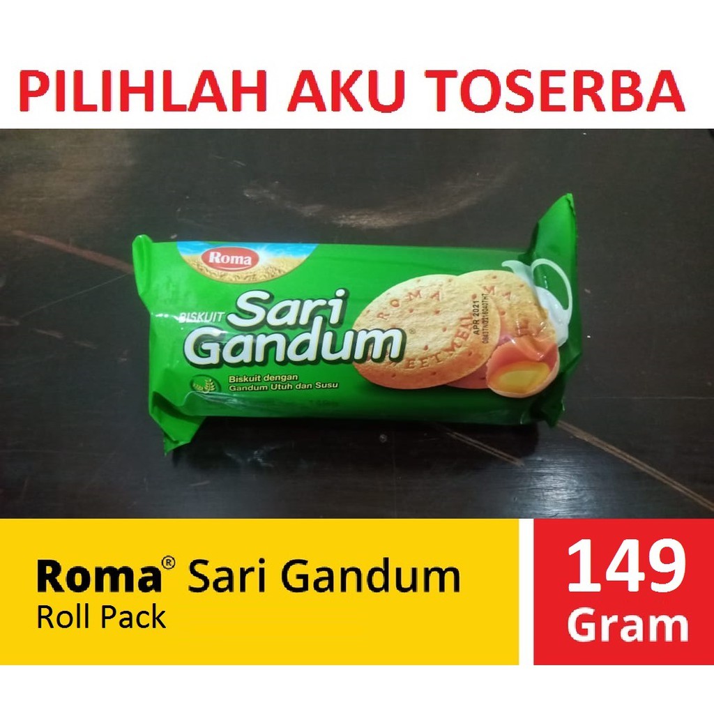 Jual Biskuit Roma Sari Gandum Roll 149 Gram (HARGA SATUAN) | Shopee ...