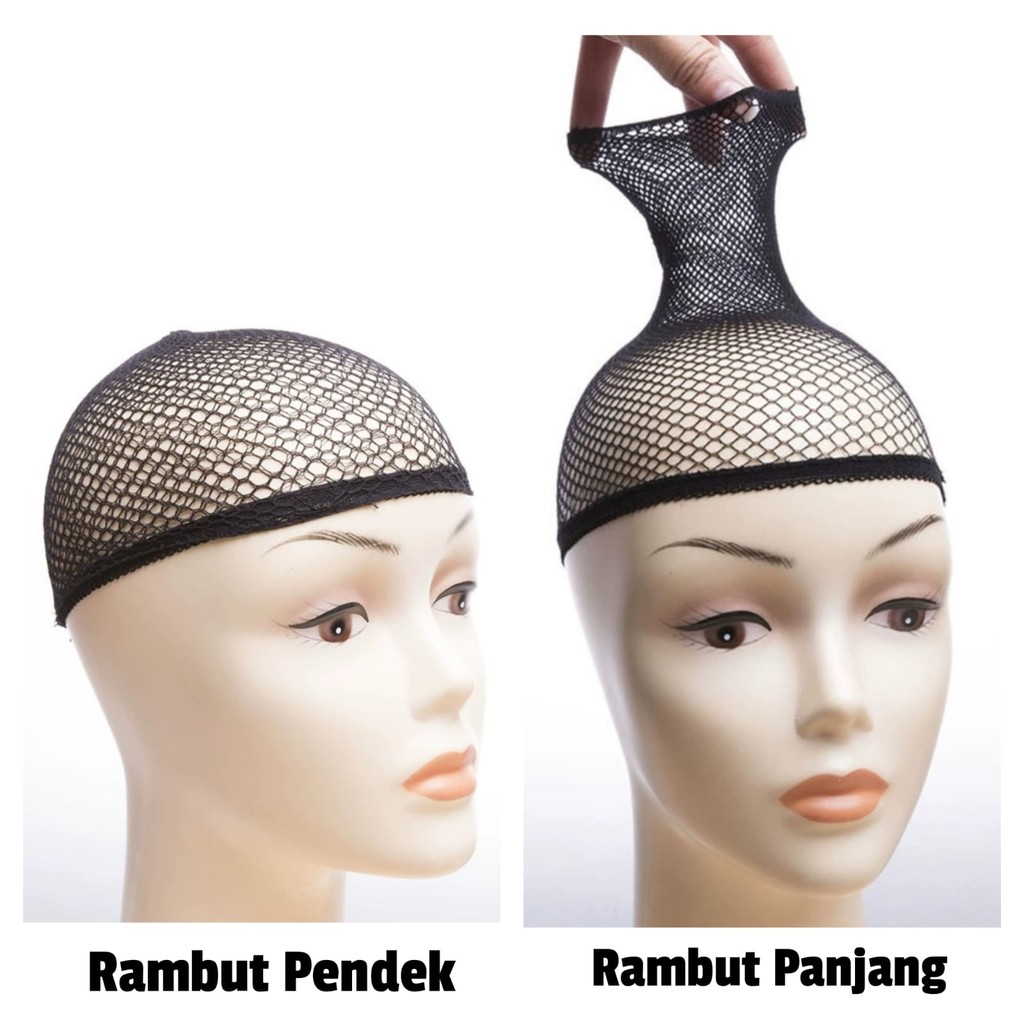 Jual HN01 Jaring Rambut Rambut Pria Wanita Rambut Pendek Rambut Panjang ...