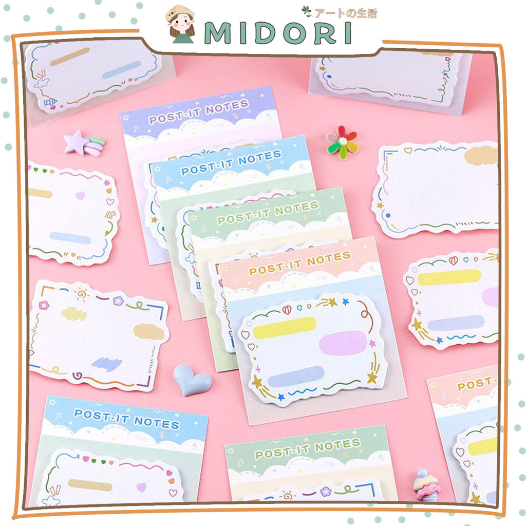 Jual [MIDORI] 20Lembar MEMO PAD POST-IT NOTES Memo Note Sticky Note ...