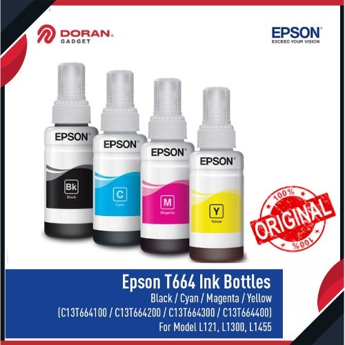 Jual Tinta EPSON Refill T664 T 664 Original Printer L120 L210 L310 L360 | Shopee Indonesia