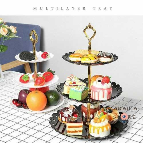 Jual TaffHOME Rak Kue Susun 3 Tingkat Detachable Cake Stand Display - CF431 | Shopee Indonesia