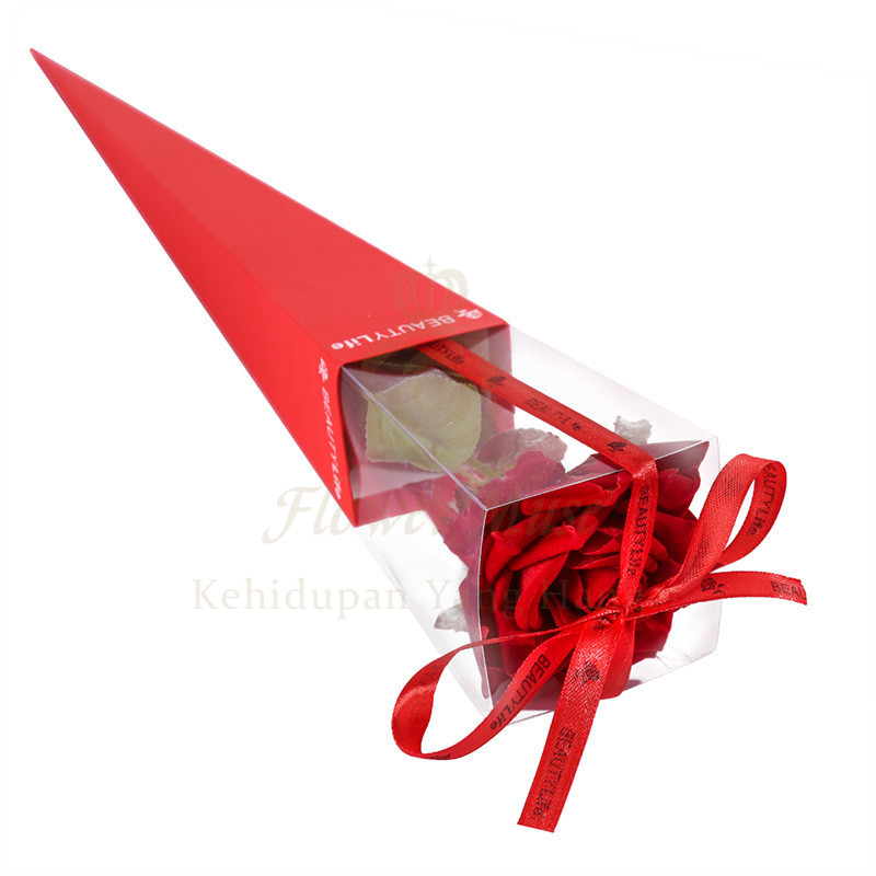 Jual (10 PCS) Single Rose Box / Selongsong Bunga Mawar / Plastik Bunga ...