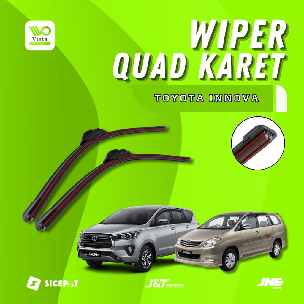Jual Wiper Quad Blade Toyota Kijang Innova / All New Innova / Reborn ...