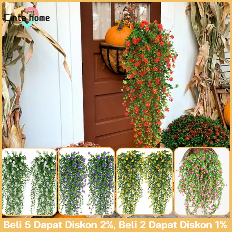 Jual Artificial Flowers Tanaman Bunga Hias Gantung Dekorasi Daun Juntai ...