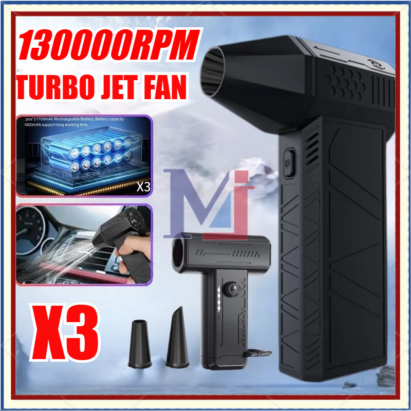 Jual 【COD】 Mini Turbo Jet Fan Turbo Violent Fan X3 Mini Jet Blower ...