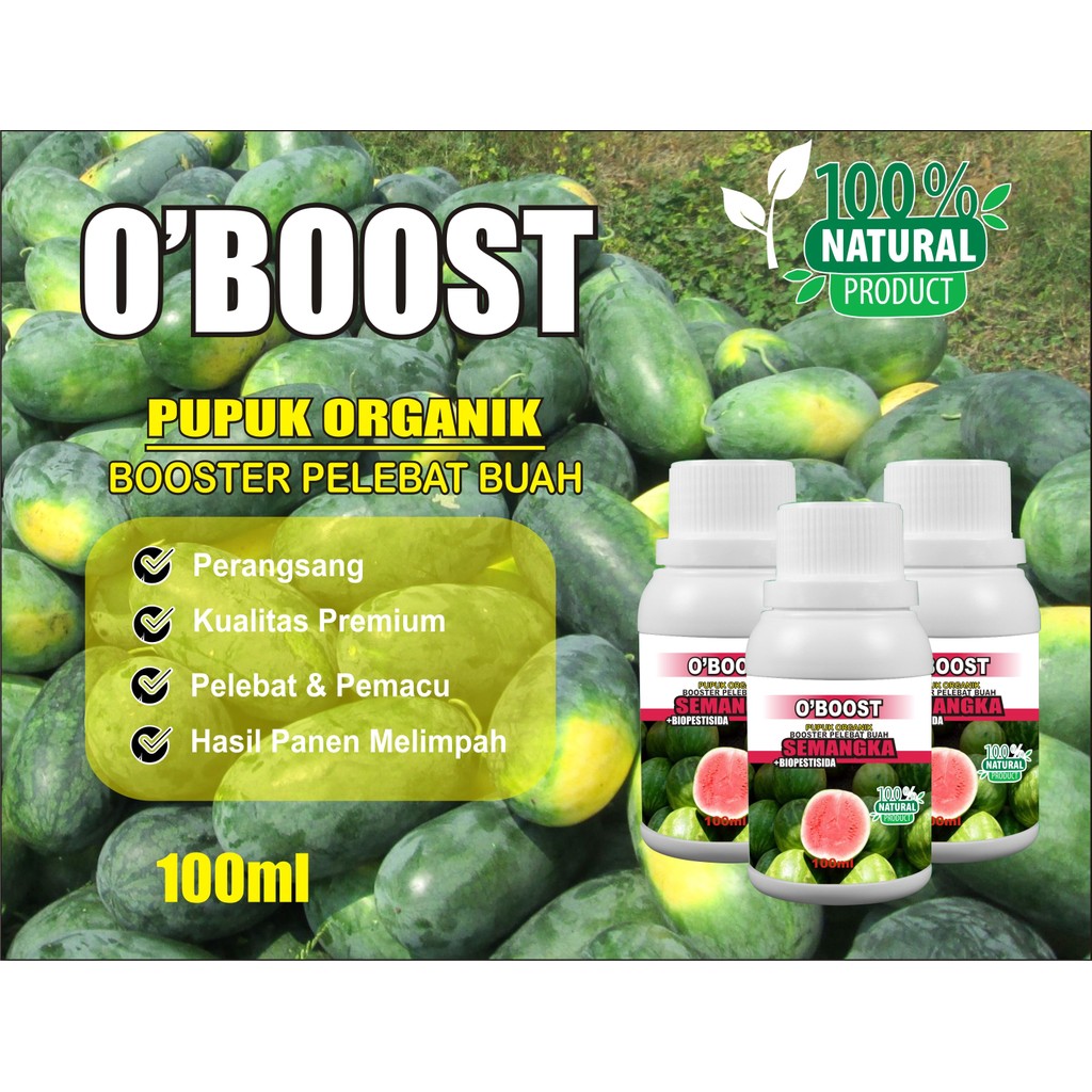 Jual Pupuk Organik Cair Tanaman Semangka,100ml Booster Cair SEMANGKA Poc Kompos, Melebatkan ...
