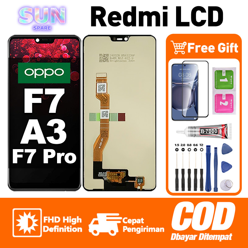 Jual 【ORIGINAL】LCD FOR OPPO F7 OPPO A3 OPPO F7 PRO Fullset Free LEM ...