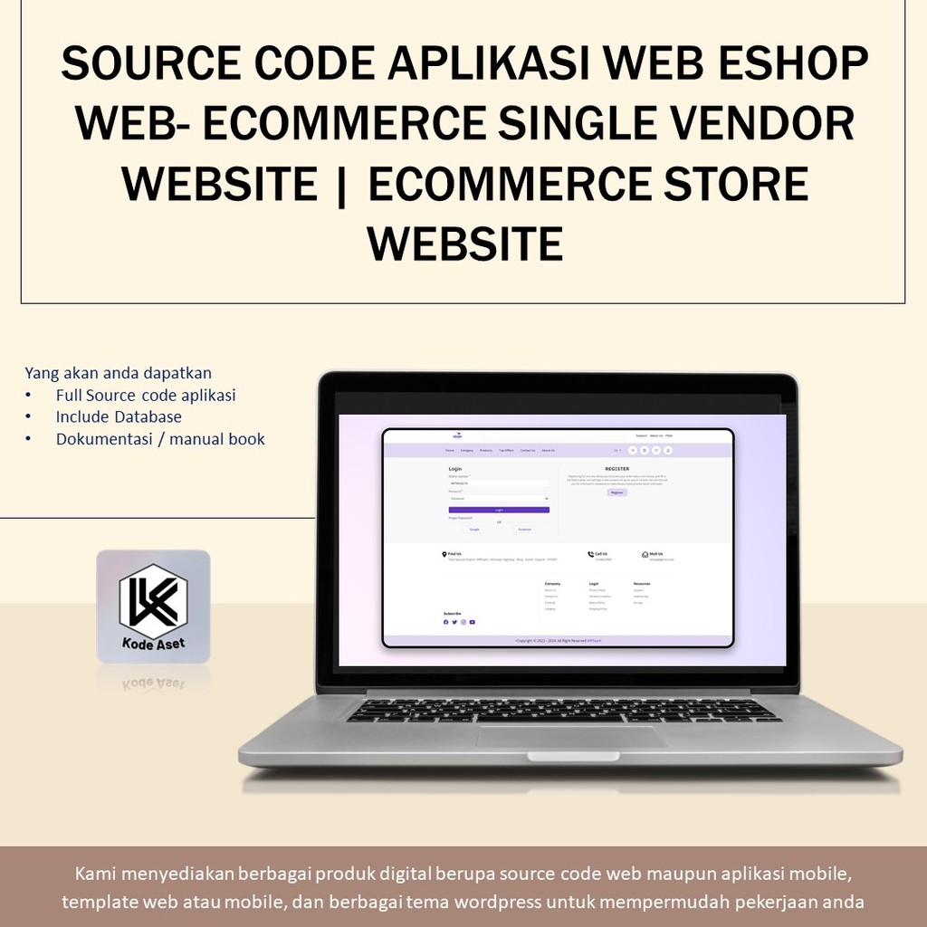 Jual SOURCE CODE APLIKASI WEB ESHOP WEB- ECOMMERCE SINGLE VENDOR WEBSITE | ECOMMERCE STORE ...