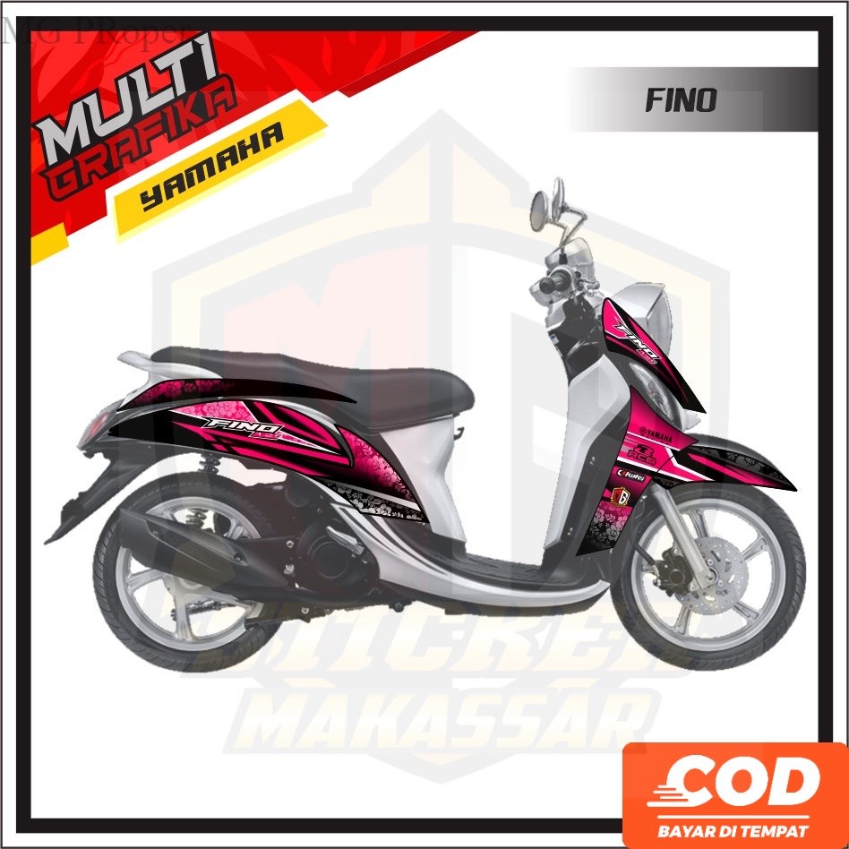 Jual Stiker Striping Decal FINO 2018 Costum Variasi, Custom Premium ...