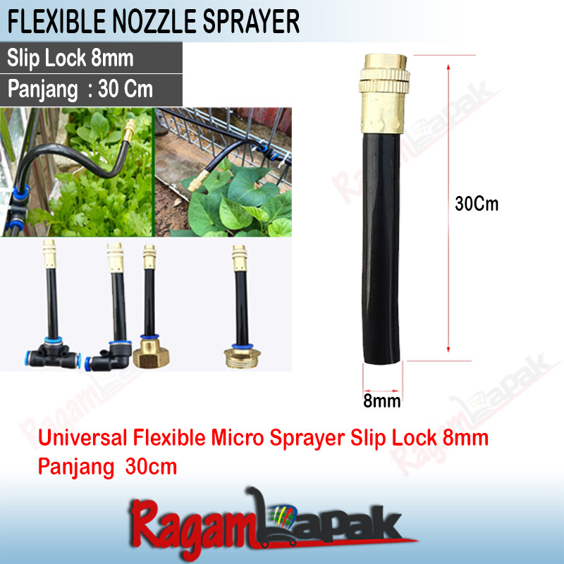 Jual Flexible Micro Sprayer 8mm x 30cm / misting 8mm / Mist sprayer 8 ...