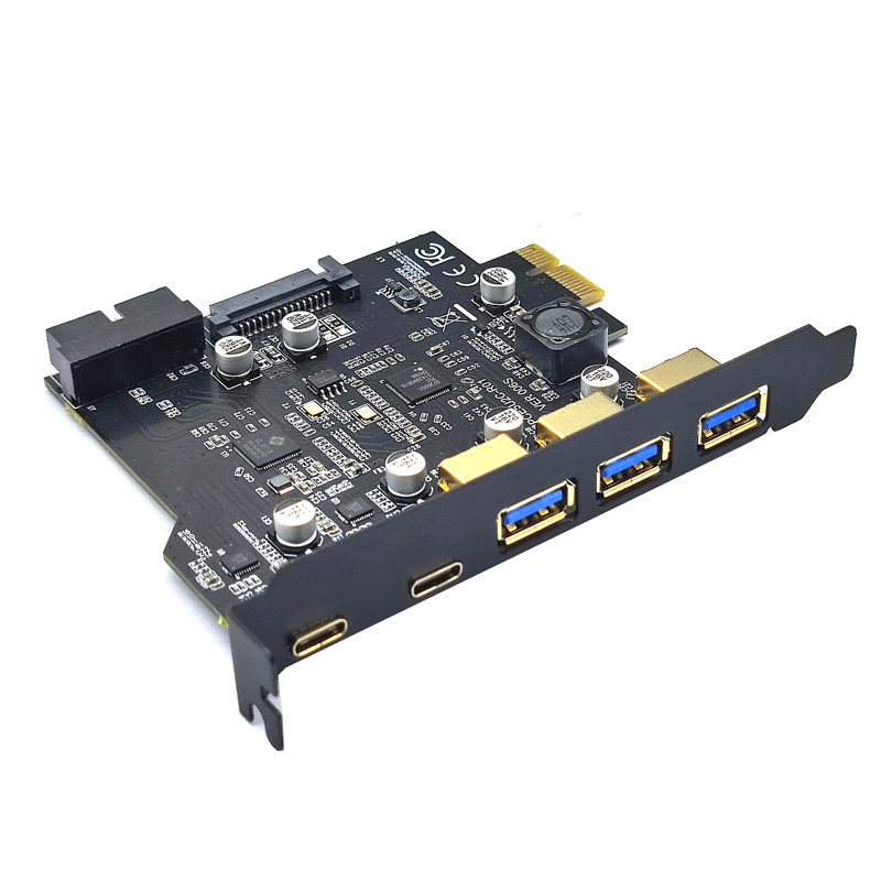 Jual Type C USB 3.2 Gen2 PCIE Card Hub USB 3.0 PCI Express Board PCI-E PCI E USB 3 Adapter ...