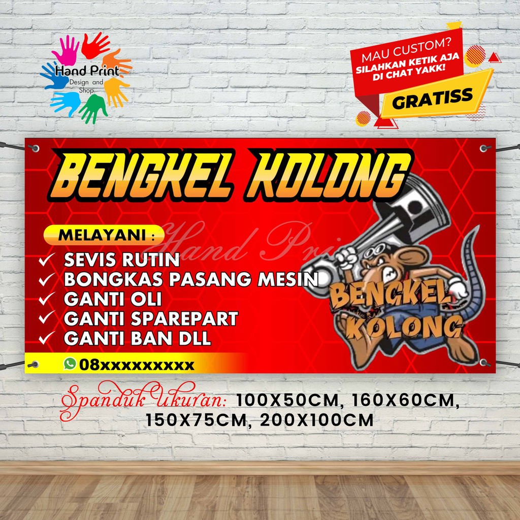 Jual Cetak Spanduk Banner Service Motor Ganti Oli Dan Ban MMT Spanduk ...