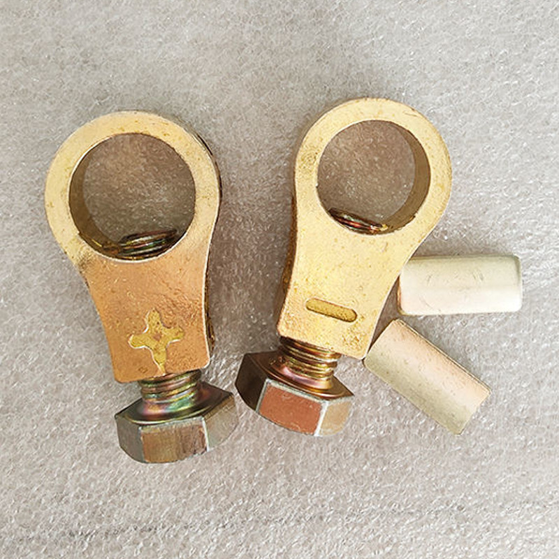 Jual 1pasang Terminal Baterai Tembaga Murni Terminal Aki Mobil Konektor ...