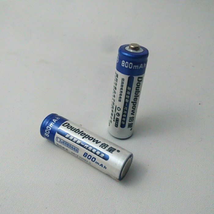 Jual Doublepow Baterai AA A2 800 mAh NiMH rechargeable cas Battery ...