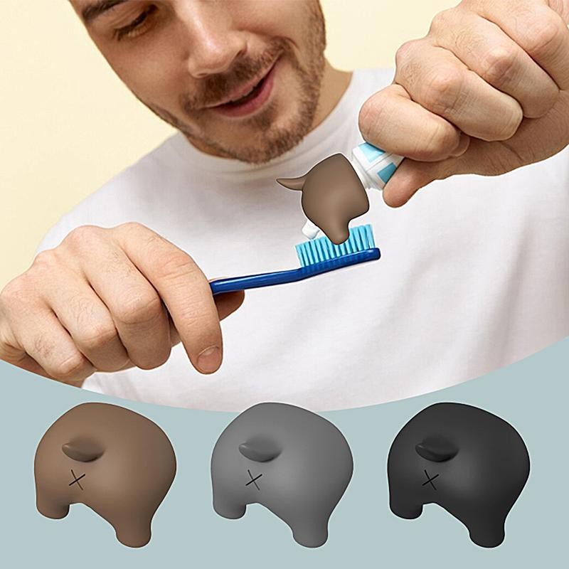 Jual Pooping Toothpaste Topper Butt-Shaped Toothpaste Caps Silicone ...