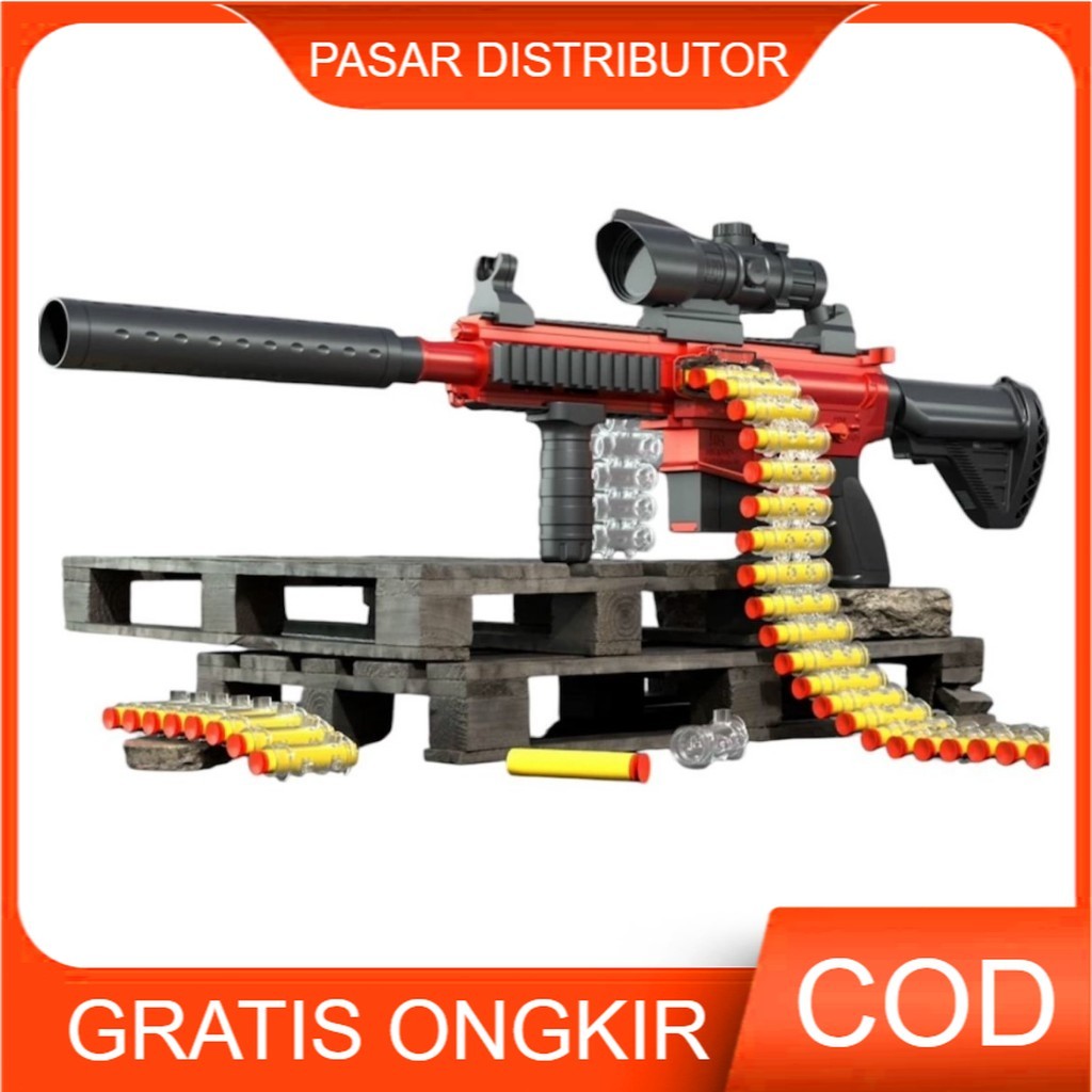 Jual Mainan Anak TOY GUN M416 ASSAULT Tembakan Eva Soft Bullet Series Mainan Outdoor Tentara ...