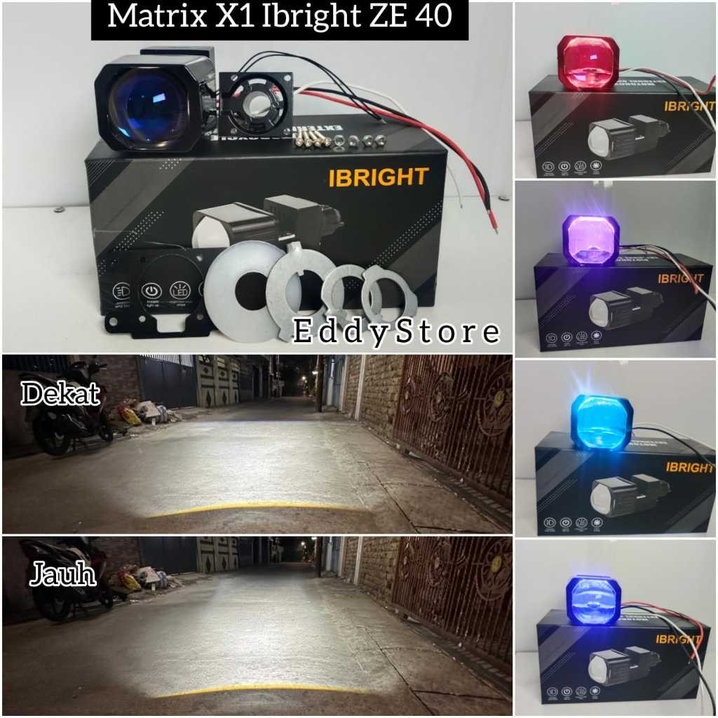 Jual cuci gudang akhir tahun 2024 Lampu projector Biled Matrix x1 ...