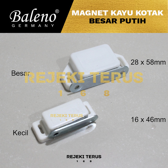 Jual Magnet Kayu Kotak BESAR PUTIH Lemari Pintu Kayu Magnetic Catch ...