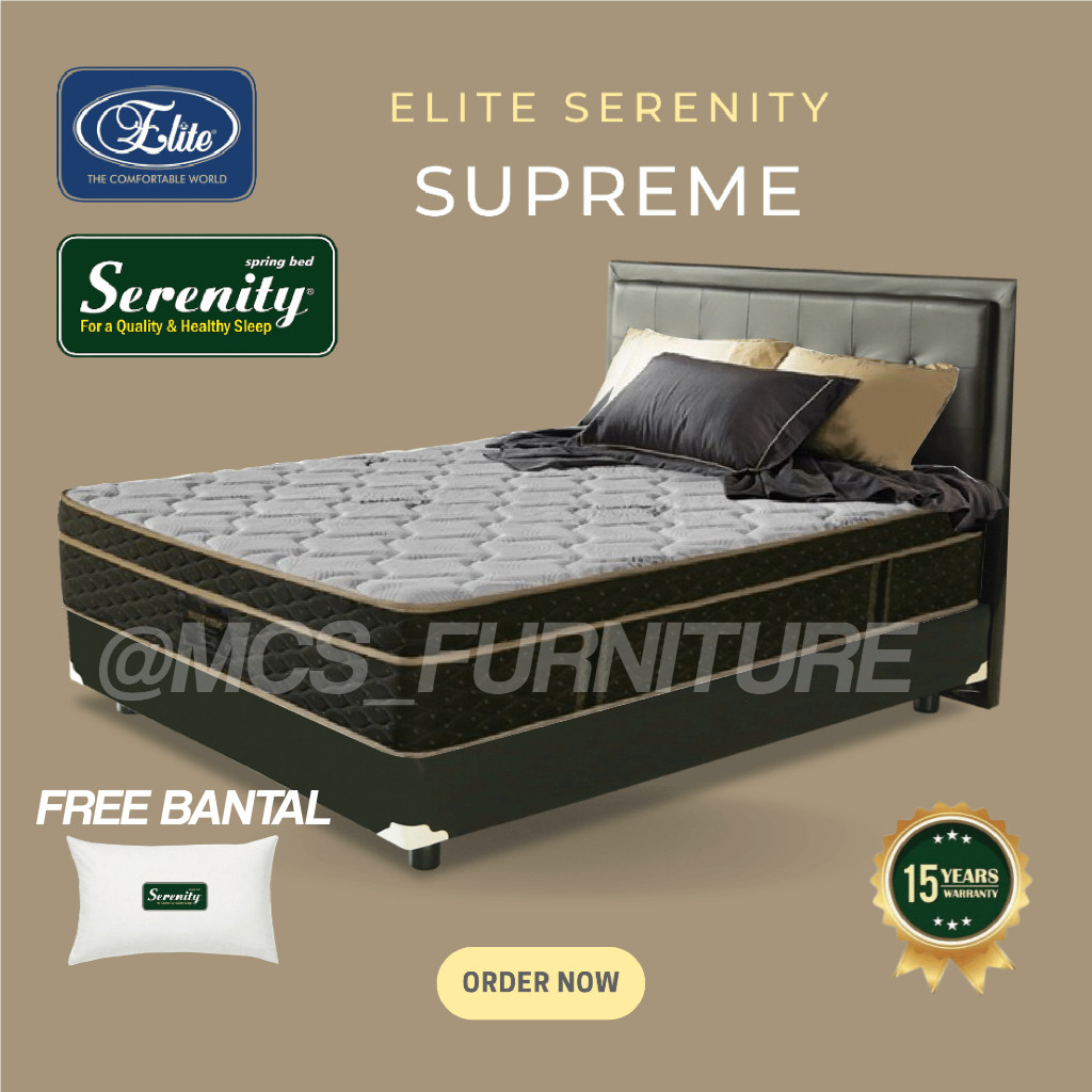Jual Springbed Kasur Elite Serenity Supreme Plush Top Semarang 90 100