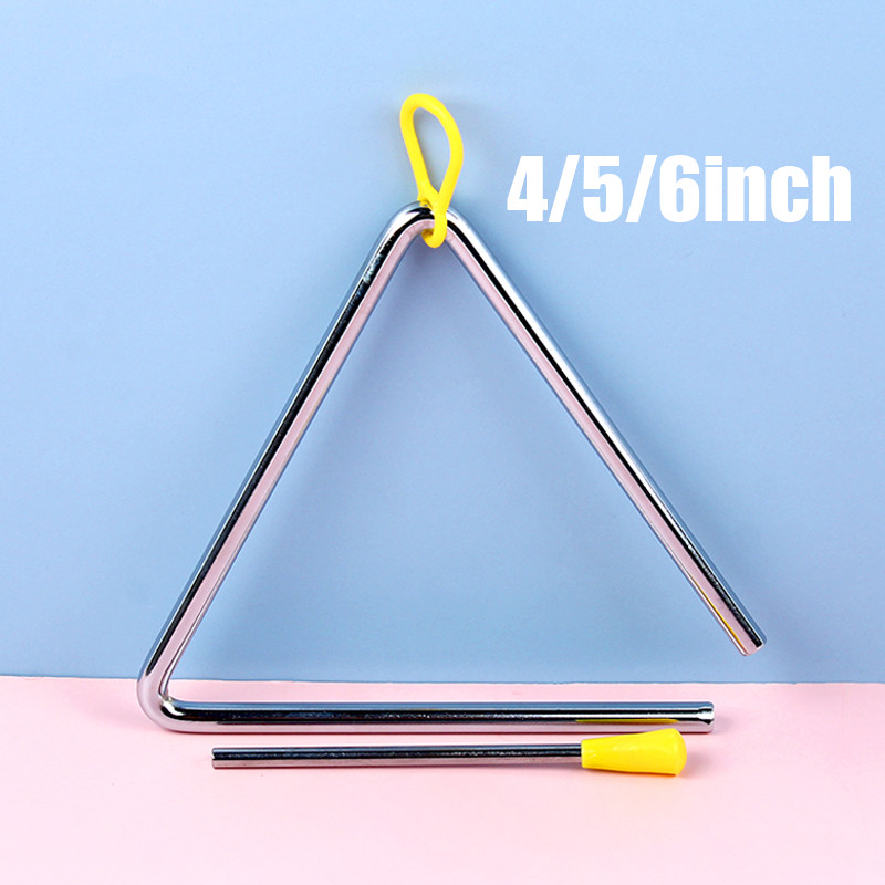Jual Alat Musik Instrument Triangle 4/5/6 Inci Alat Musik | Shopee ...
