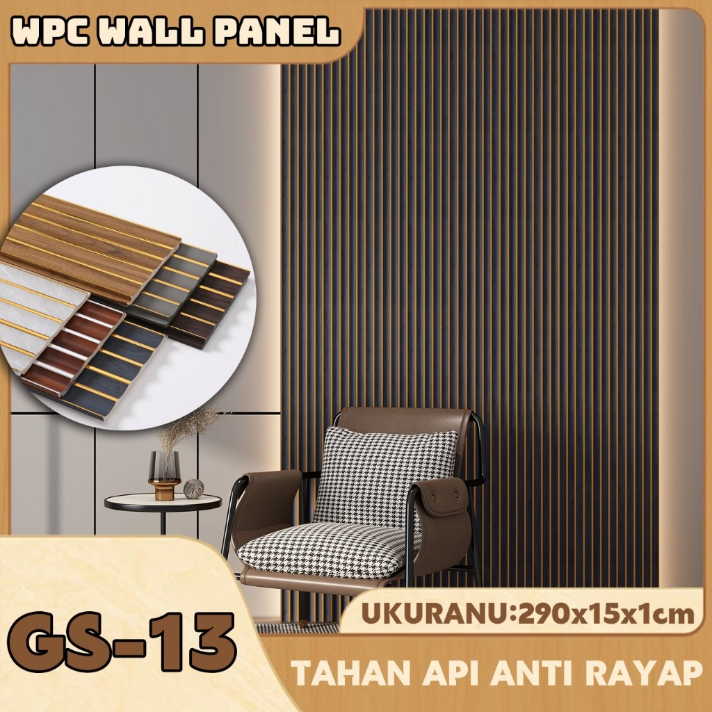 Jual Kualitas Tinggi Panel Jeruji Garis-Garis 2.9m Wall Panel Wpc ...