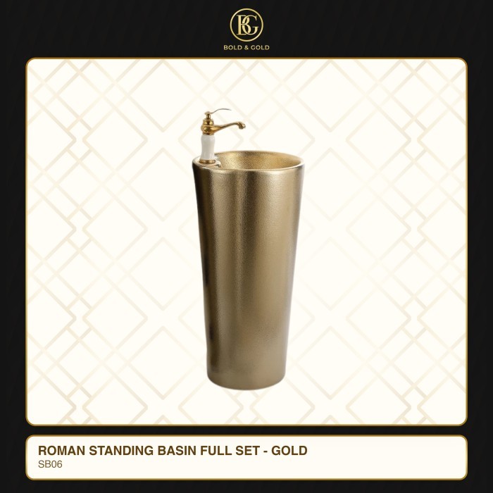 Jual STANDING BASIN ROMAN FULL SET - GOLD | Shopee Indonesia