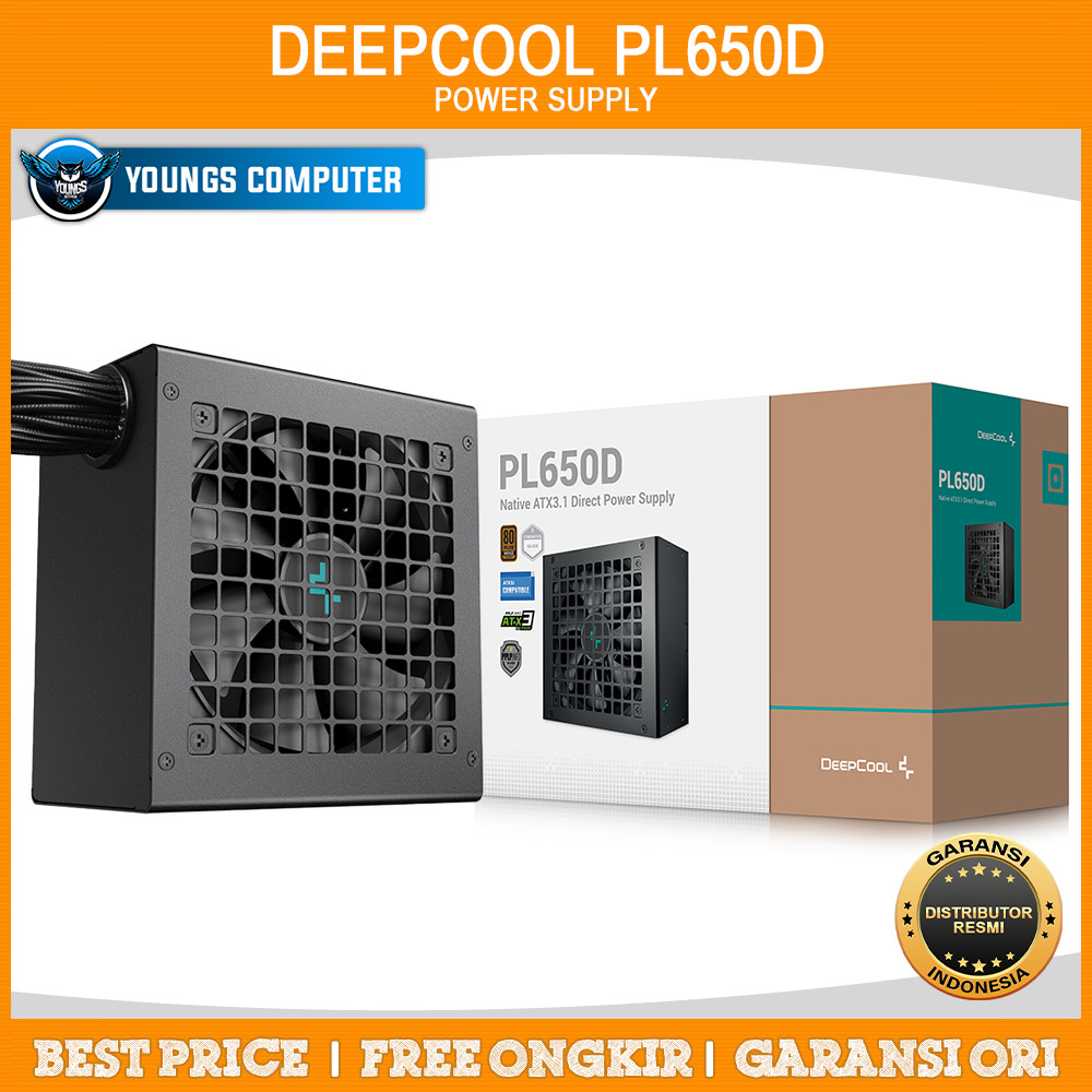 Jual PSU DEEPCOOL PL650D 650W 80+ Bronze ATX 3.0 - Power Supply 650 ...